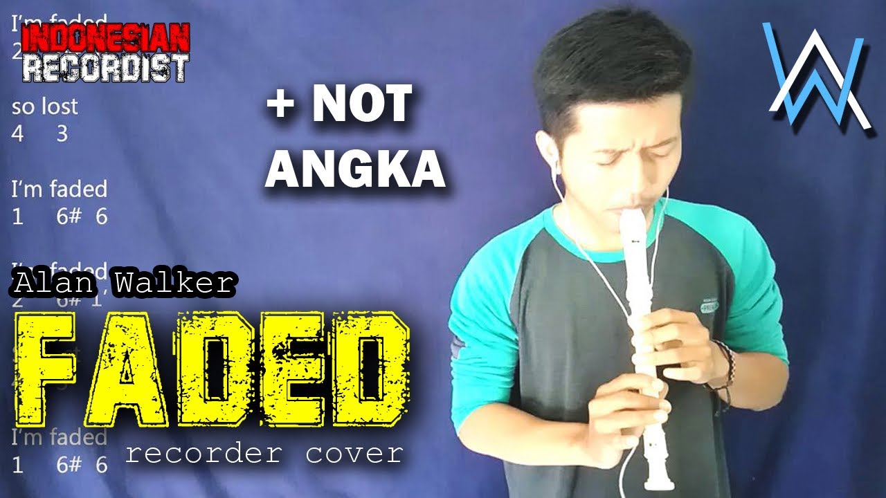 Faded Alan Walker - Tutorial Recorder with Notes by Iyan Mithriz - YouTube