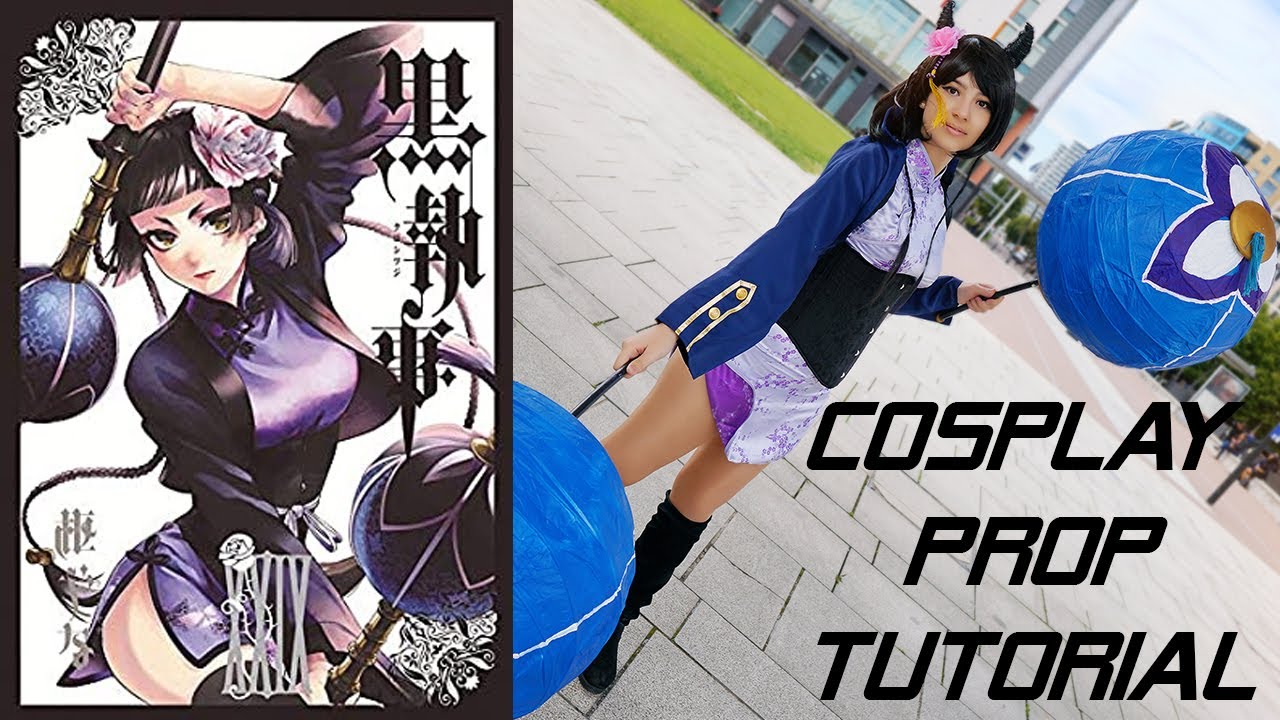 Cosplay Prop DIY: Ran-Mao Chuí Mace Meteor Weapons Tutorial (Black ...