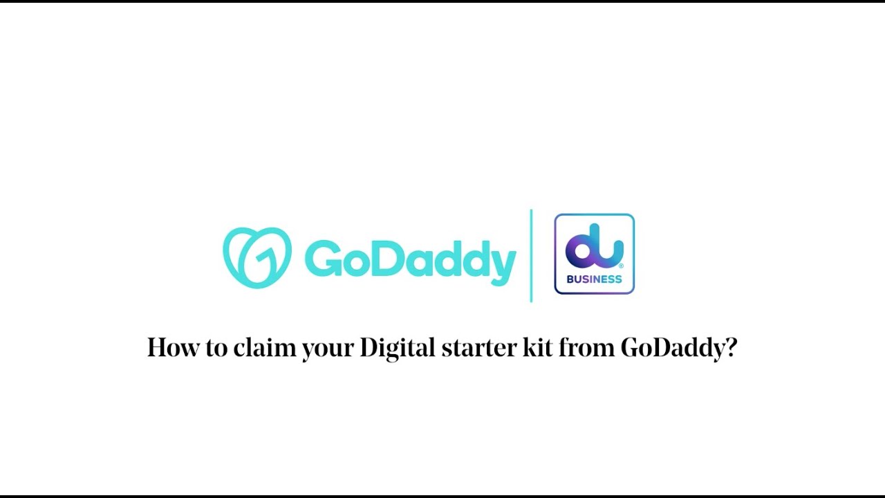 How to redeem the Digital Starter Kit from Du Business and GoDaddy ...