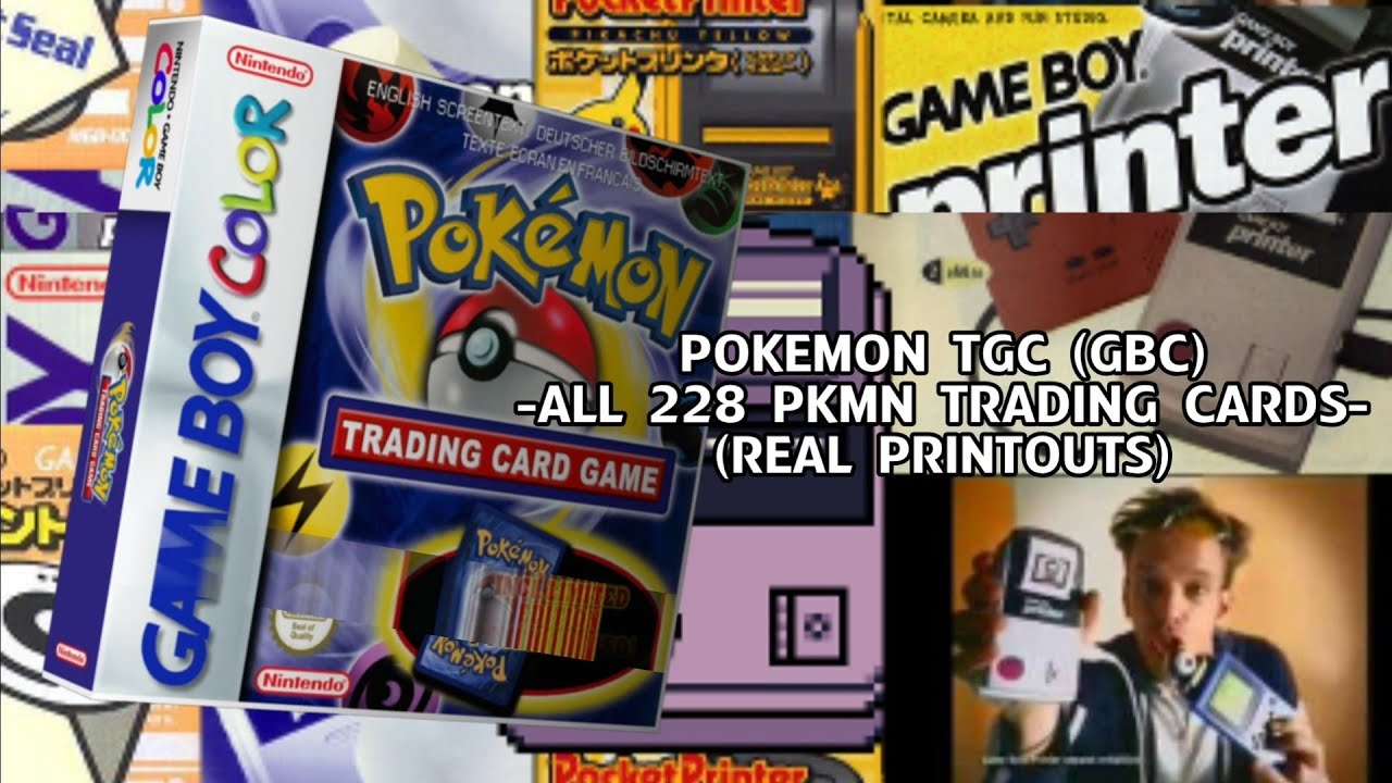 GameBoy Printer: All 228 Pokémon Trading Cards - Printouts (Pokémon ...
