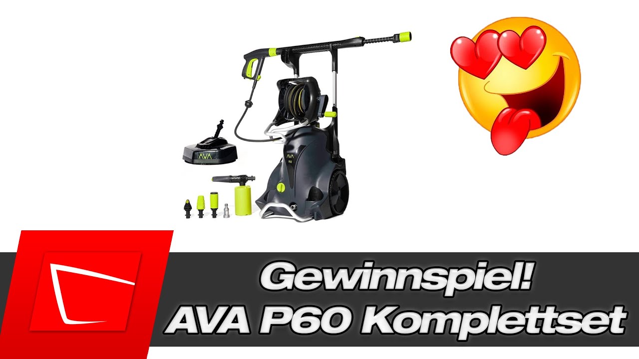 Gewinne einen AVA Master Serie P60 XL Hochdruckreiniger im Komplettset ...