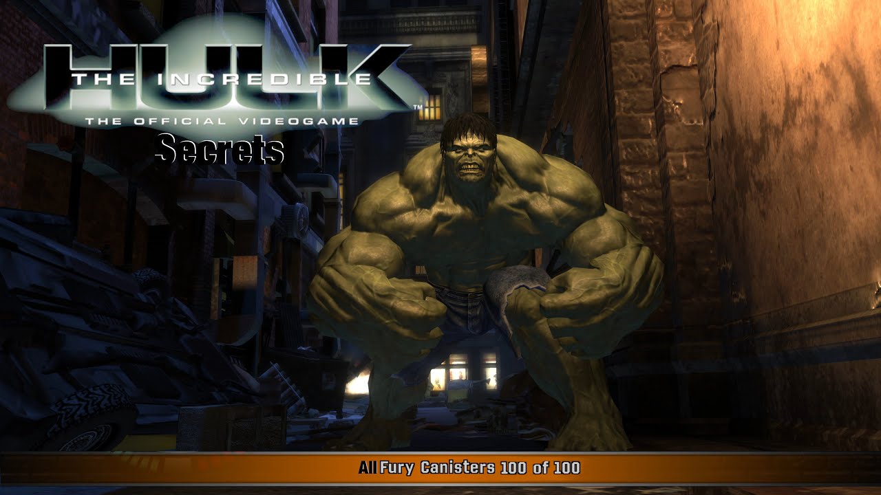 The Incredible Hulk SECRETS [PS3] UHD 4K60ᶠᵖˢ (100 FURY CANISTERS ...