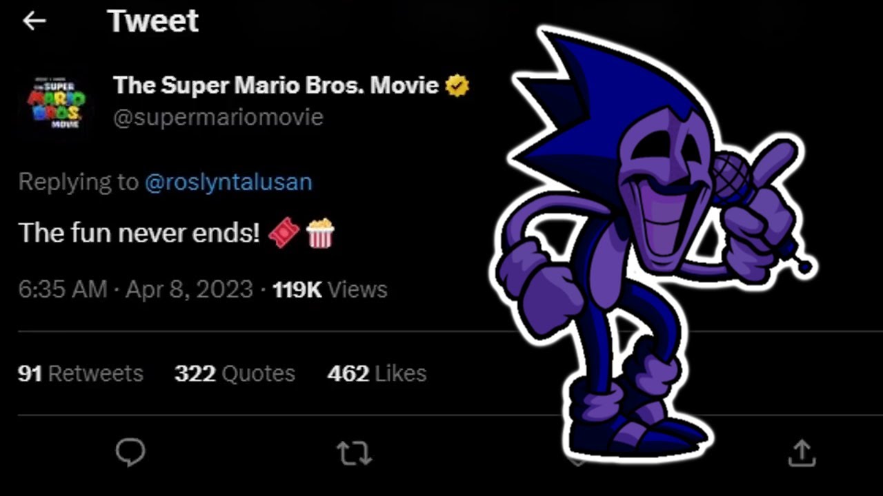Mario Movies Twitter Gets Raided By Friday Night Funkin' Fans - YouTube