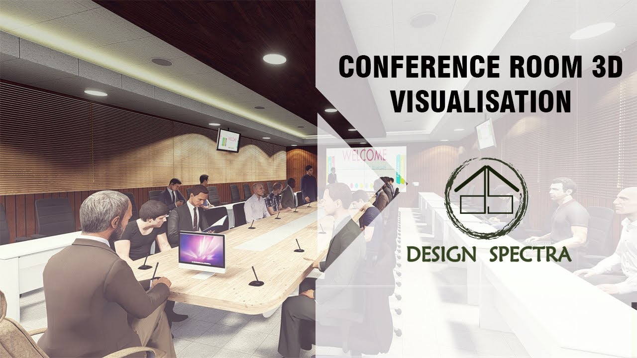 3D WALKTHROUGH || SMART CONFERENCE ROOM 3D VISUALISATION || ACOUSTICAL ...