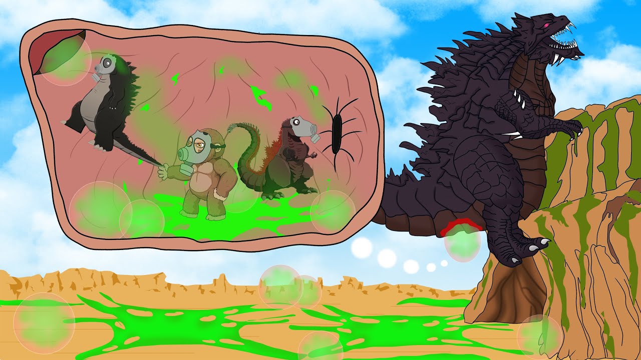 Rescue SHIN GODZILLA: The Battle Against Digestive System - FUNNY ...