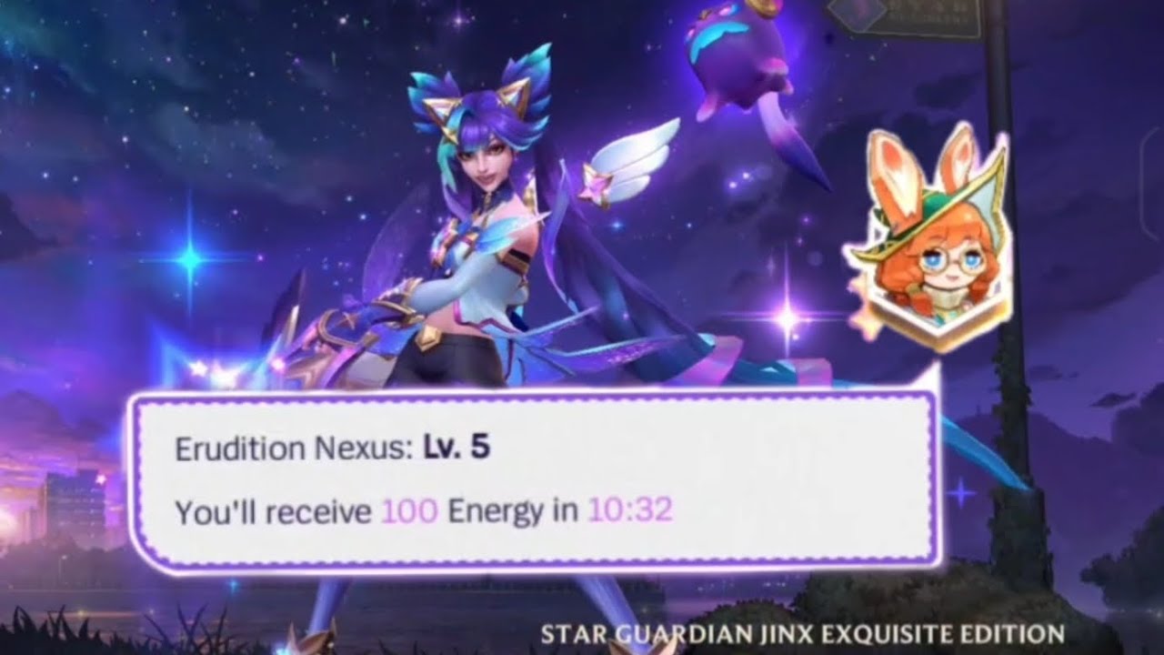 Max Level Nexus Lv 5 FREE Jinx Mythic Skin 2025 - Star Guardian Jinx ...