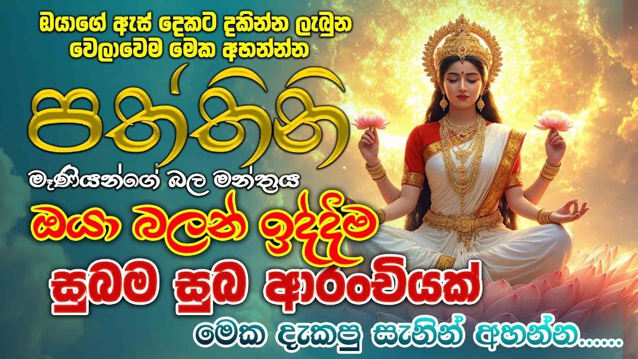 paththini maniyo - පත්තිනි මෑණියන්ගේ පිහිටයි කියලා අහන්න - Vishwaya Tv - YouTube