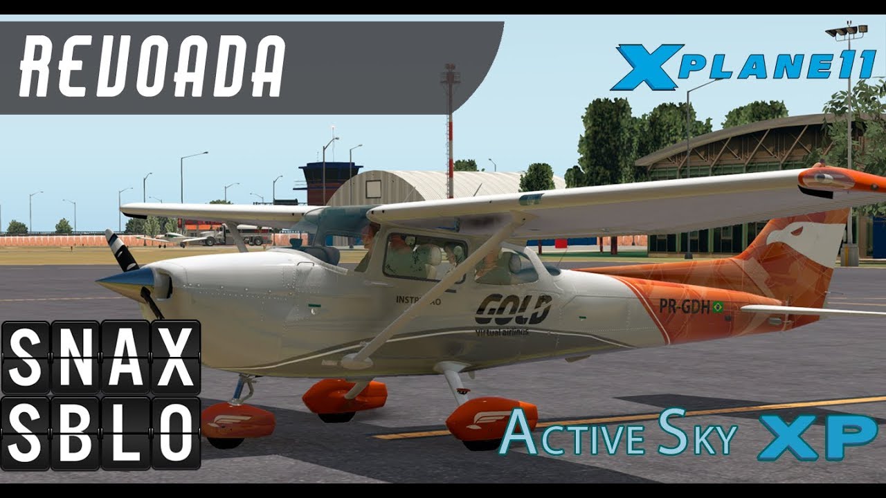 Revoada VCC / SNAX-SBLO / Orthophoto / Active Sky / X-Plane 11 - YouTube