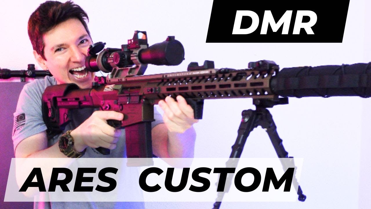 ARES AR099E - Custom DMR AA308 Airsoft toda Especial! - YouTube