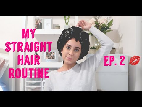 My Straight Hair Routine/How to Dominican Roller Set at HOME (NO FLAT ...