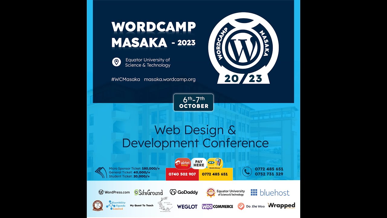 WordCamp Masaka 2023 Highlights - Web Design & Development Conference ...