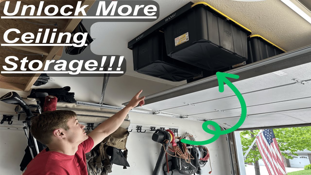 Unlock More Ceiling Storage This Season With Our Handy Ceiling Storage ...