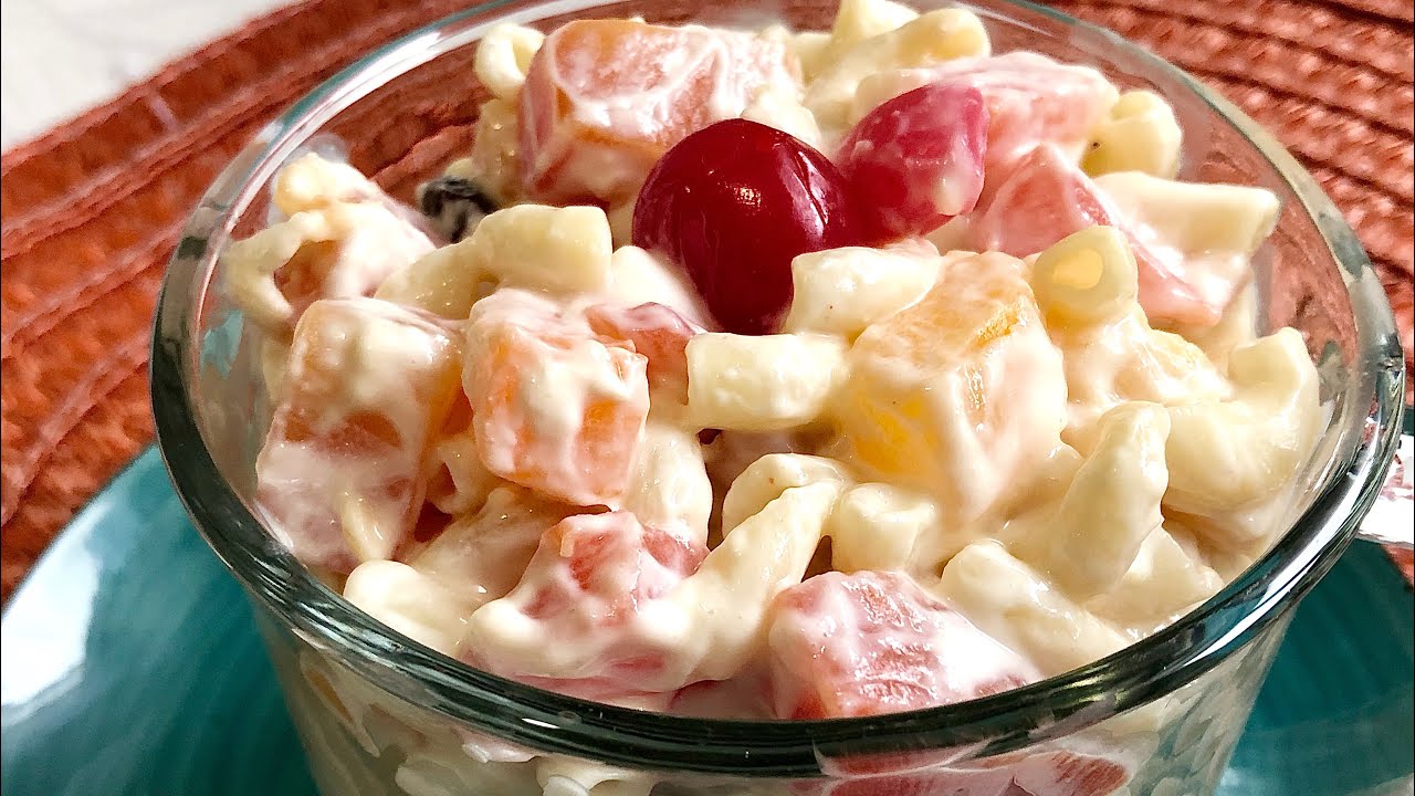 SWEET and CREAMY MACARONI SALAD|| Macaroni Fiesta|| FILIPINO FAVORITES ...