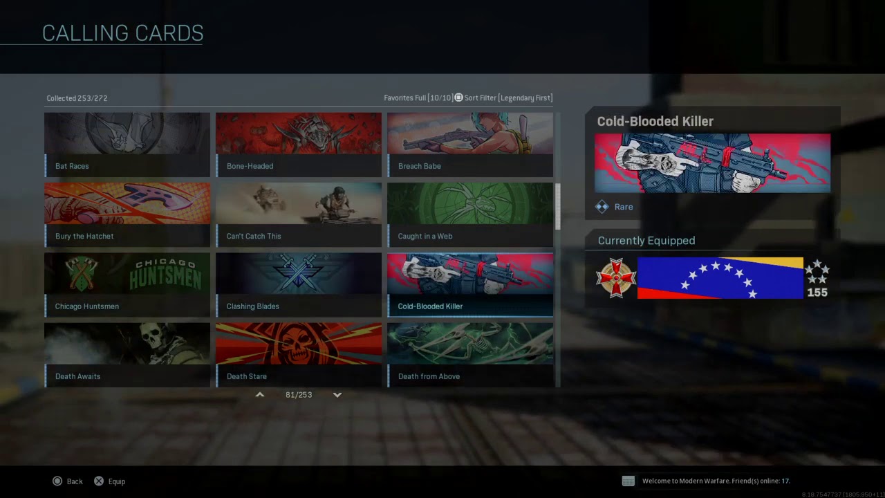 Call of Duty Every calling Cards on the Game - YouTube