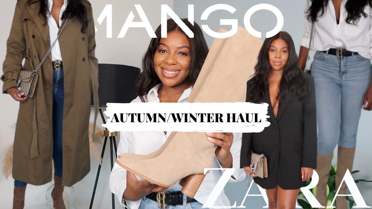 ZARA & MANGO AUTUMN/WINTER HAUL | COATS, BOOTS, DRESSES & MORE ...