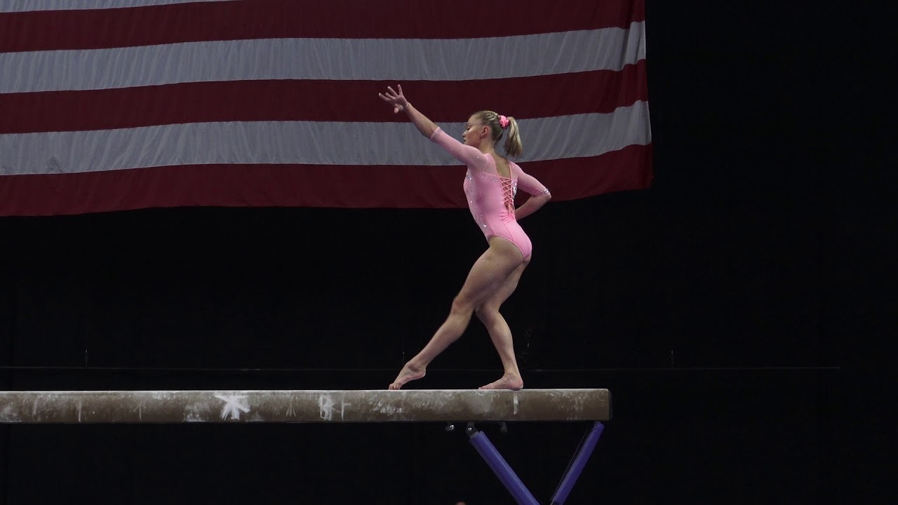 Riley McCusker - Balance Beam – 2018 U.S. Gymnastics Championships ...
