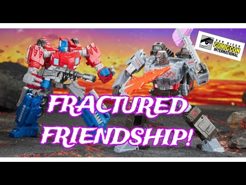 SDCC EXCLUSIVE TRANSFORMERS FRACTURED FRIENDSHIP SET REVEALED! - YouTube