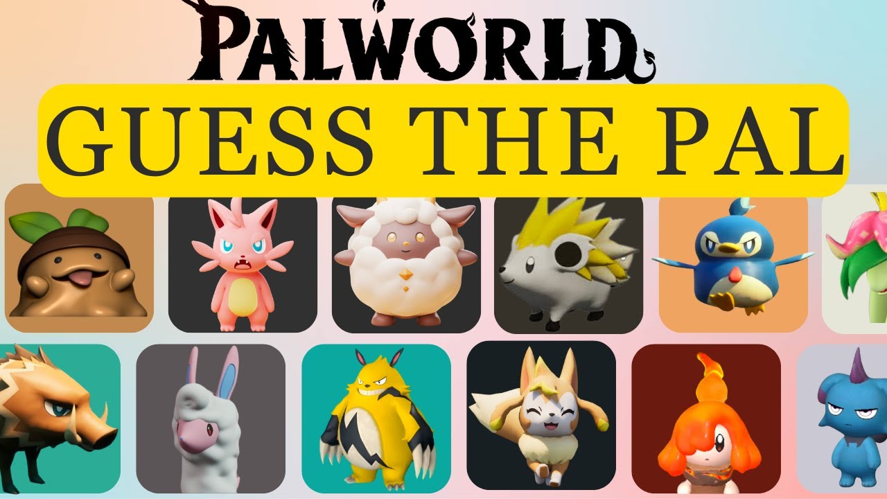 PALWORLD | Can You Guess All 55 Pals? - YouTube