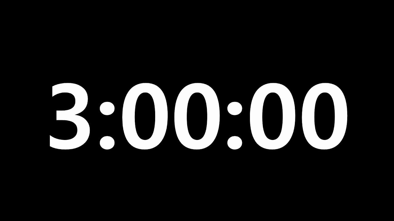 3 hour Timer & Alarm : Simple Countdown Timers for Any Occasion - YouTube