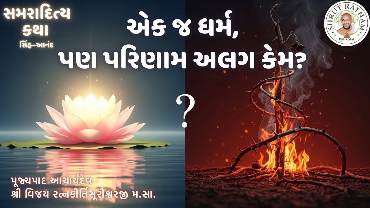 એક જ ધર્મ, પણ પરિણામ અલગ કેમ? ~ સમરાદિત્ય કથા : બીજો ભવ : સિંહ–આનંદ ...