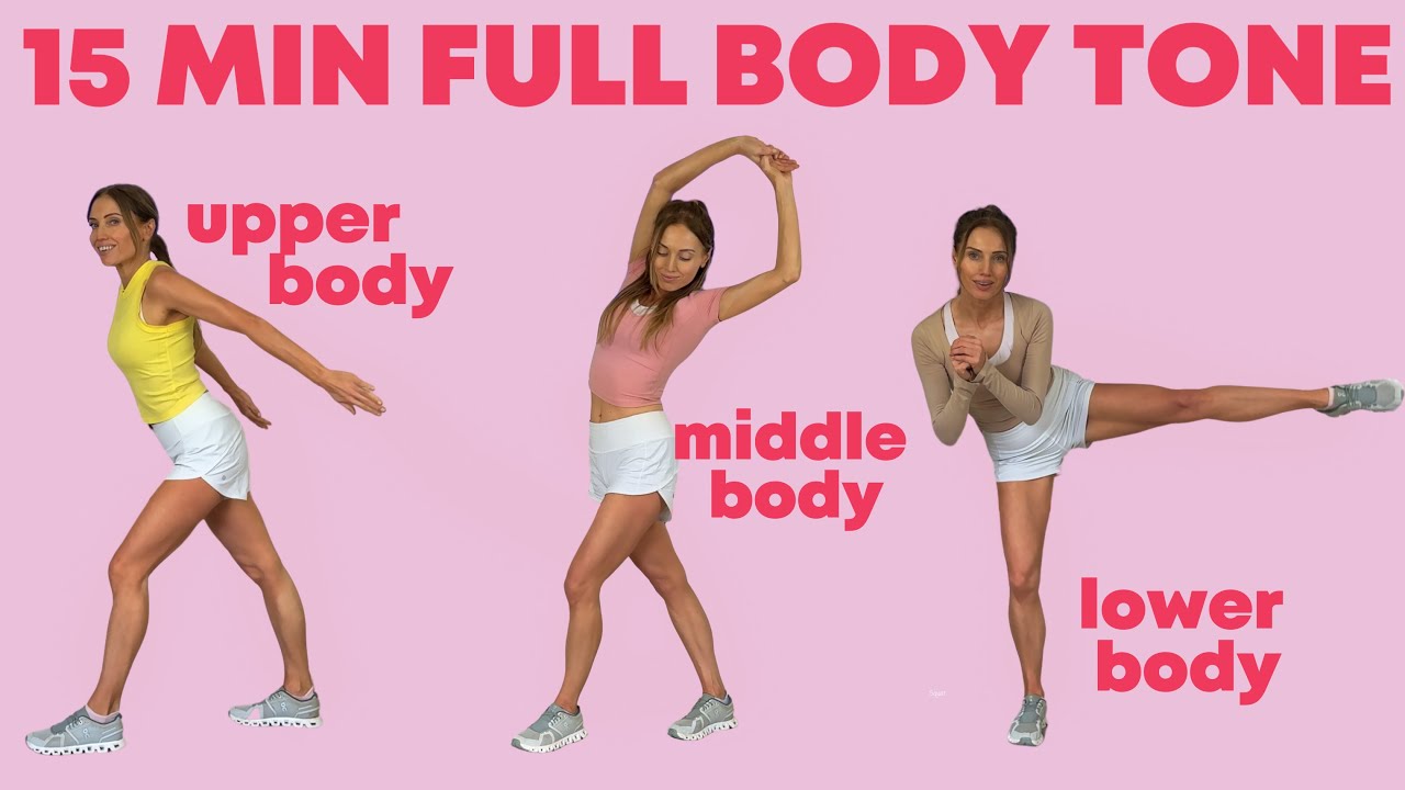 15 Minute Full Body Tone🔥 - No Weights and all Standing - YouTube