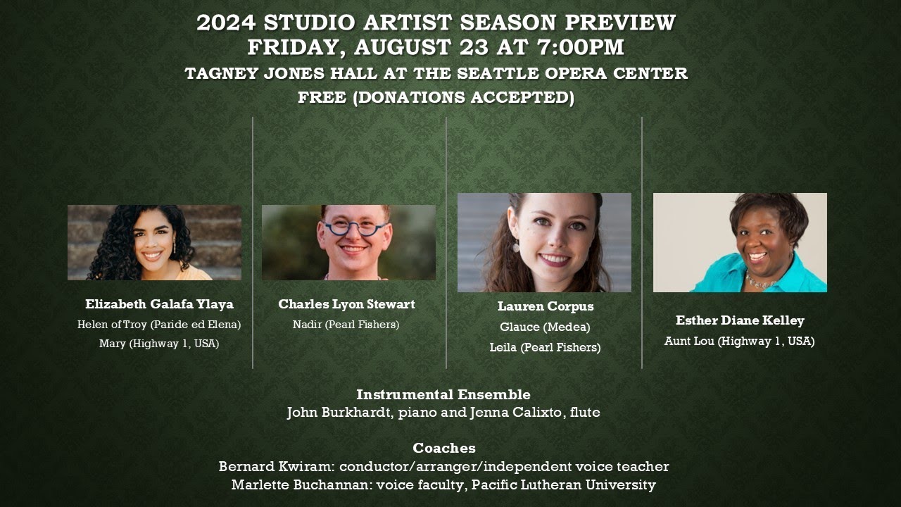 Puget Sound Concert Opera presents 2024 Season Preview - YouTube