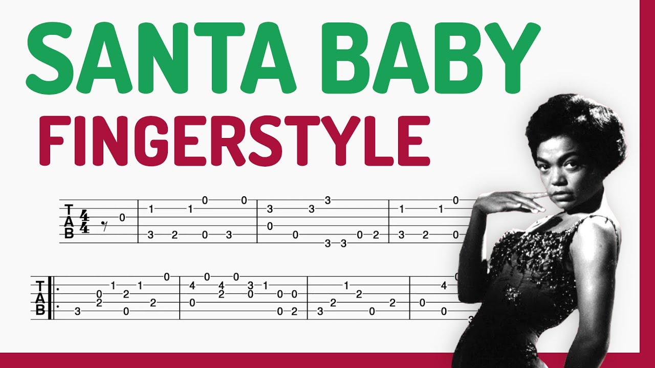 Santa Baby - Eartha Kitt | TAB Fingerstyle for Guitar - YouTube