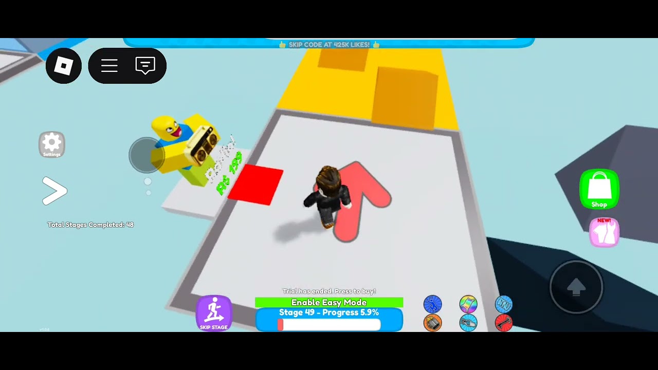 Mega Easy Obby 🌟 825 Stages! (Part 1) - YouTube