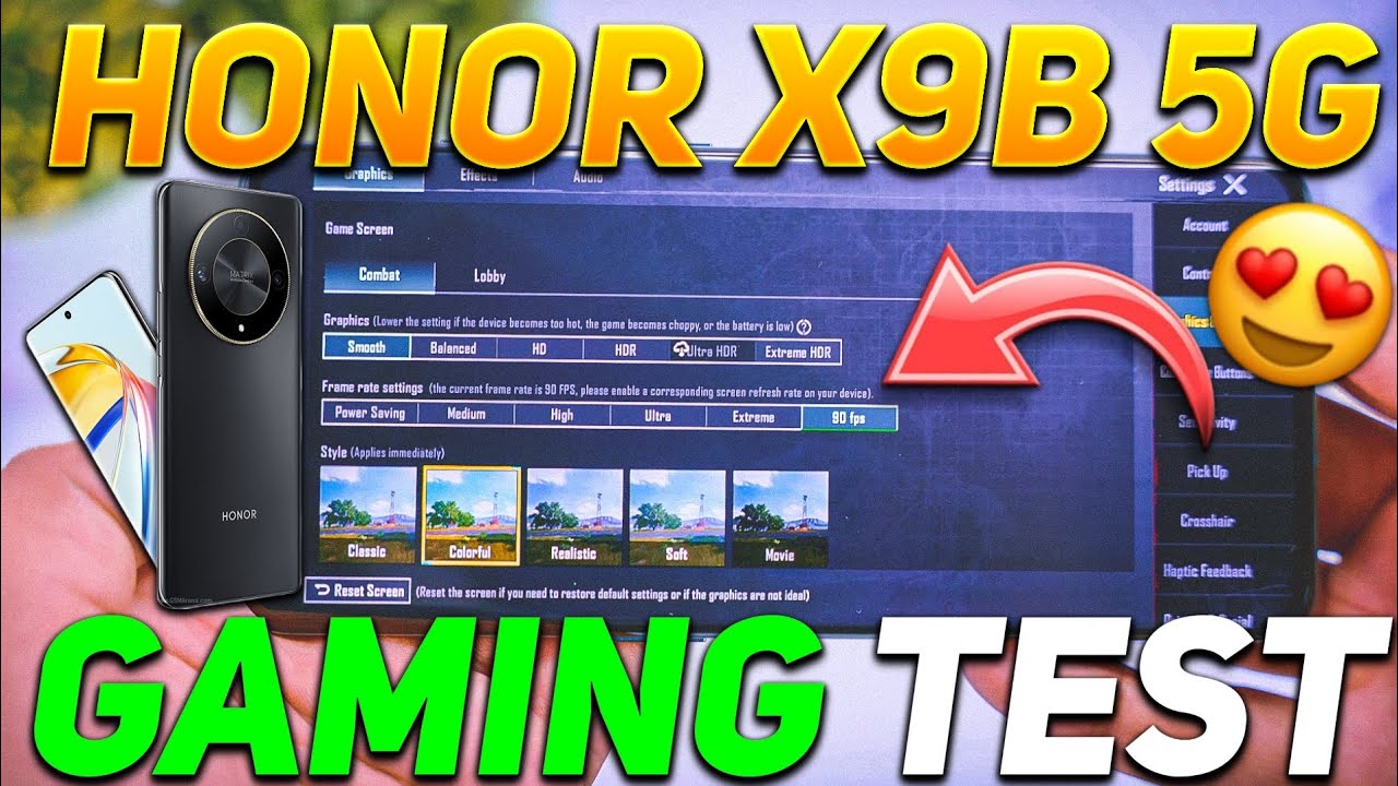 HONOR X9B 5G BGMI TEST | HONOR X9B 5G PUBG TEST | SD 6 GEN 1 PROCESSOR ...