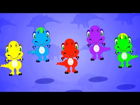 Five Little Dinosaurs | Nursery Rhyme | Children's Song