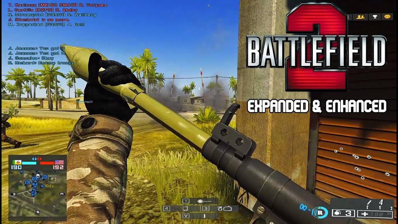 BF2 E&E Mod: Loadout improvements with new AT rocket launchers - YouTube