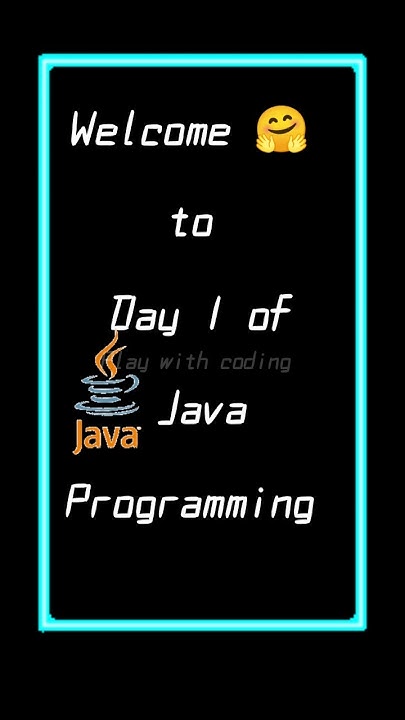 Java Tutorial For Beginners Day 1 Java Javaprogramming Coding Youtube