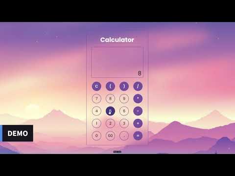 Basic Calculator HTML/CSS/JS - YouTube