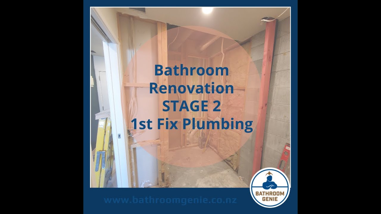 Stage 2 of a Bathroom Renovation - First Fix Plumbing - YouTube
