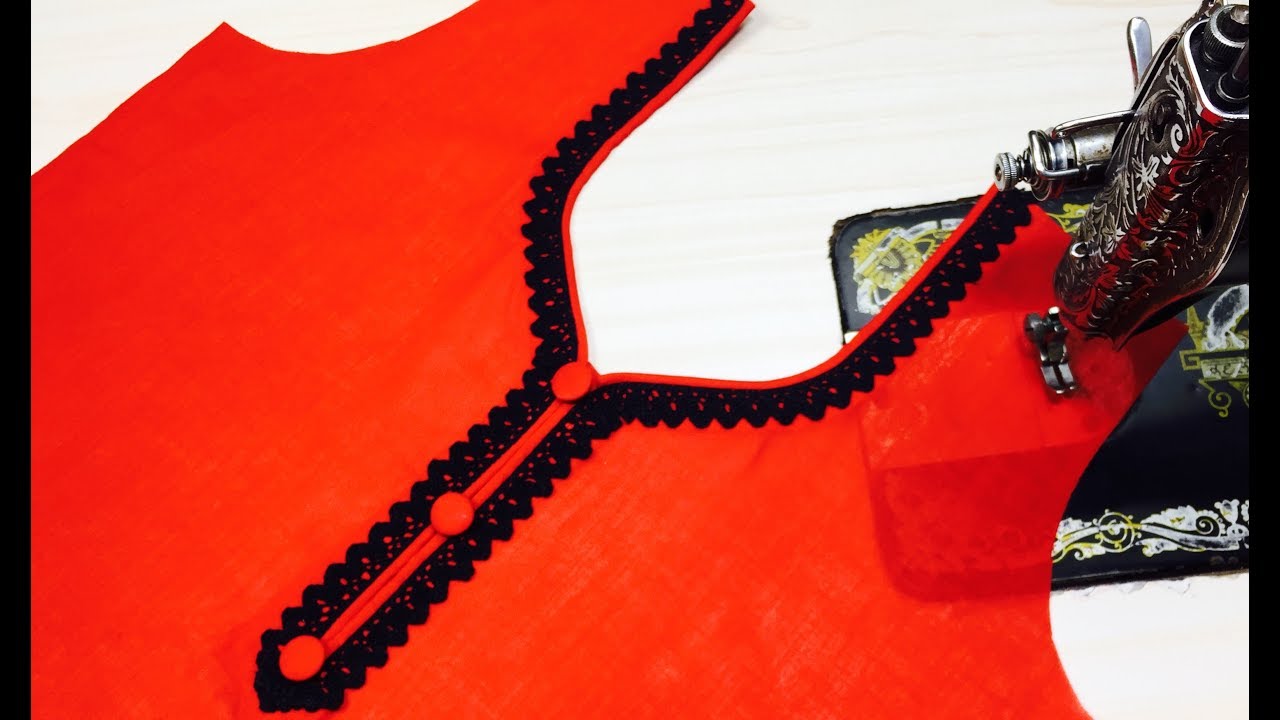 Latest and Beautiful Easy Neck Design Cutting And Stitching - YouTube