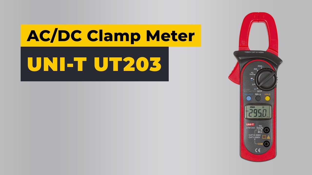 UNI-T UT203 AC/DC Clamp Meter - YouTube