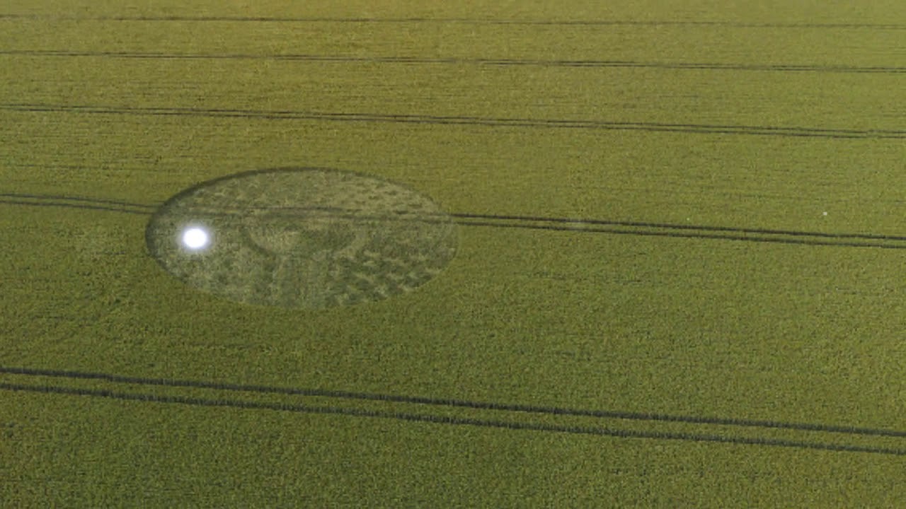 New 2019 Crop circle filmed UFO balls shape being formed, recent record ...
