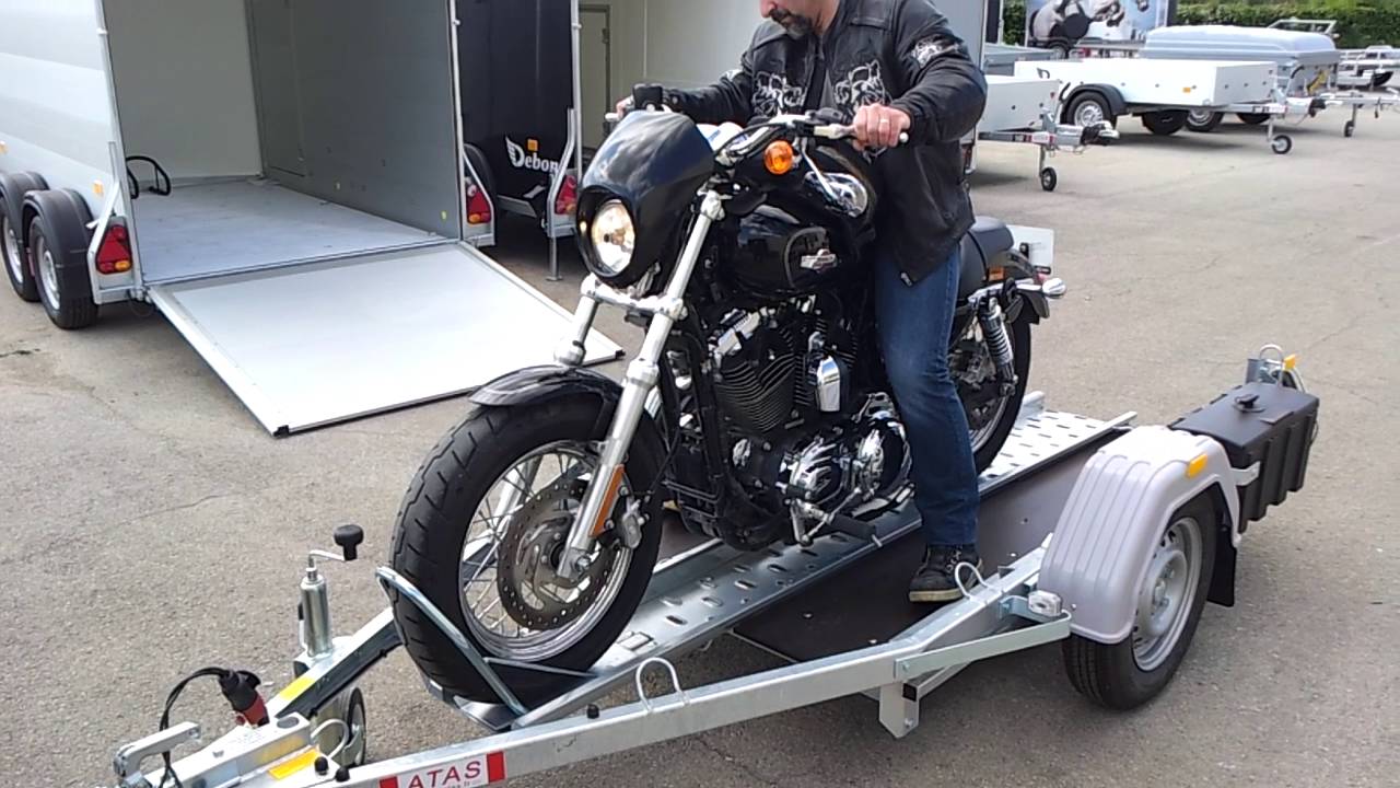 Remorque porte moto à basculement automatique (3) - ATAS REMORQUES ...