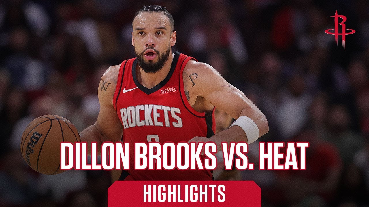 Dillon Brooks (22 points) Highlights vs. Miami Heat l Houston Rockets ...