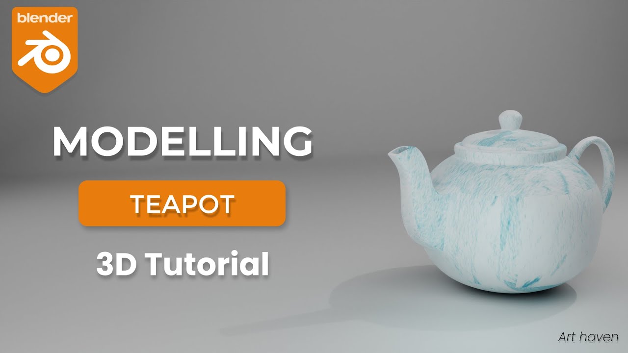 How to make Teapot in Blender - YouTube