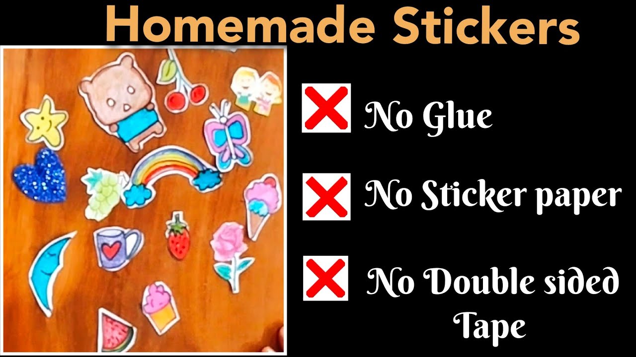 How To Make DIY Stickers At Home With Zero Cost #stickers #diy - YouTube