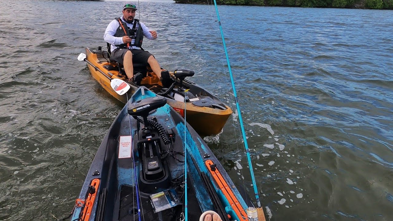 two cubans trying to fish on HIGH END Kayaks BIG FAIL AUTOPILOT 136 and ...