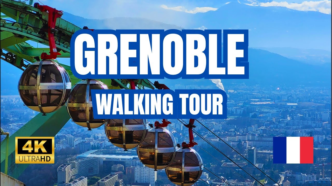 4K HDR Walking Tour of Grenoble, France 🇨🇵 Discover the Capital of the ...