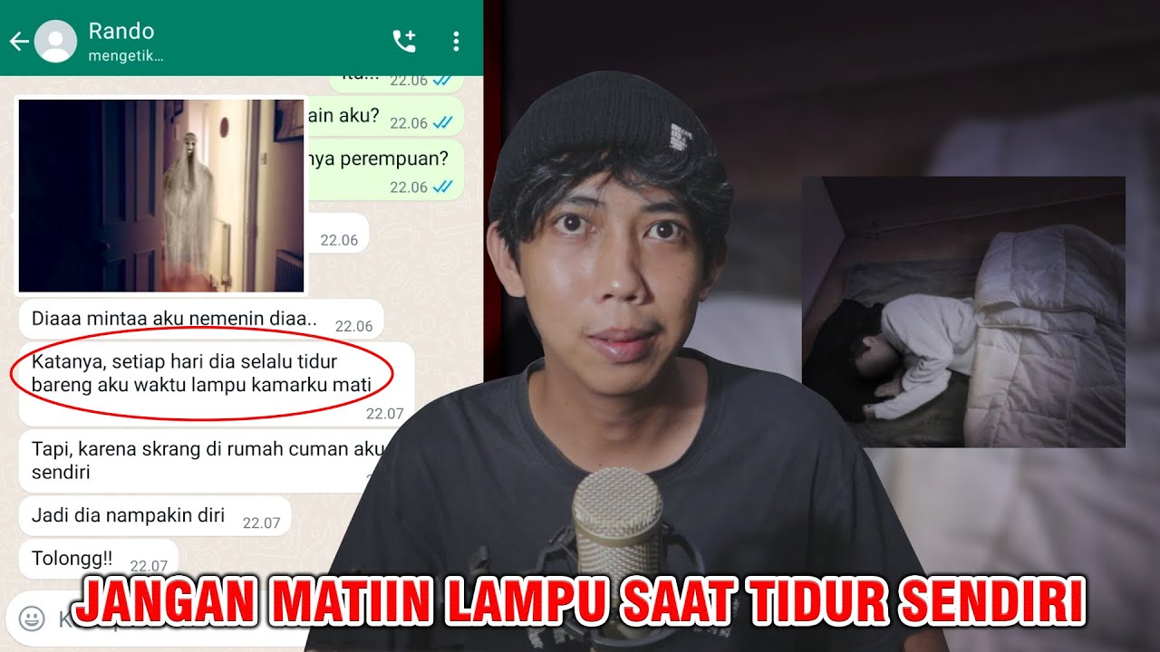 JANGAN MATIIN LAMPU SAAT TIDUR SENDIRI 😱 | CHAT HISTORY HORROR INDONESIA TERSERAM - YouTube