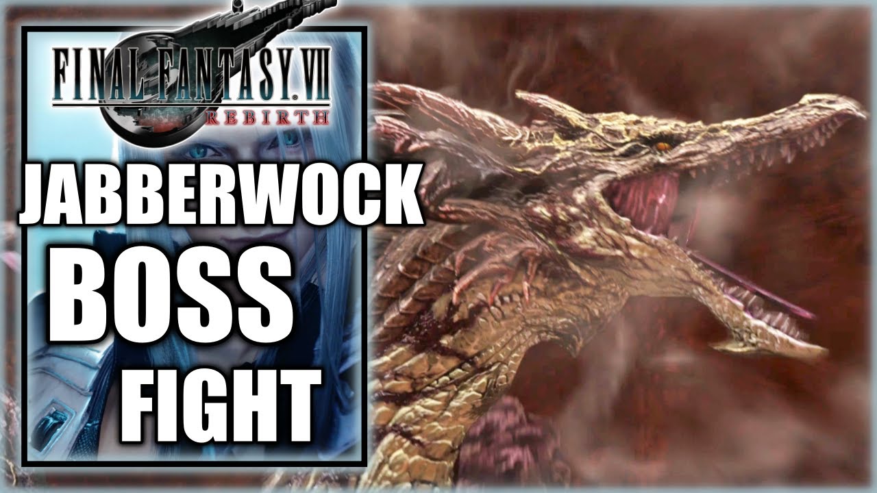 Final Fantasy 7 Rebirth - Jabberwock Boss Fight - YouTube