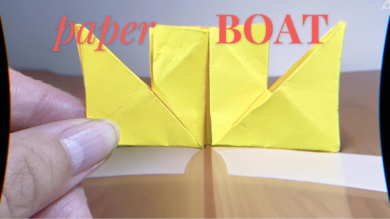 👉 How to Fold a Paper Boat | Easy Origami Tutorial for Beginners - YouTube