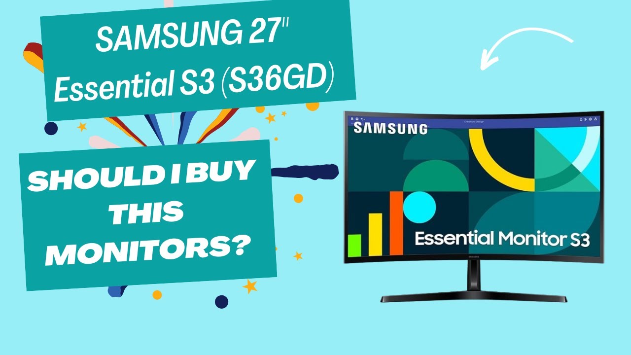 SAMSUNG 27" Essential S3 Series Curved Monitor (S36GD) | 100Hz, 1800R ...