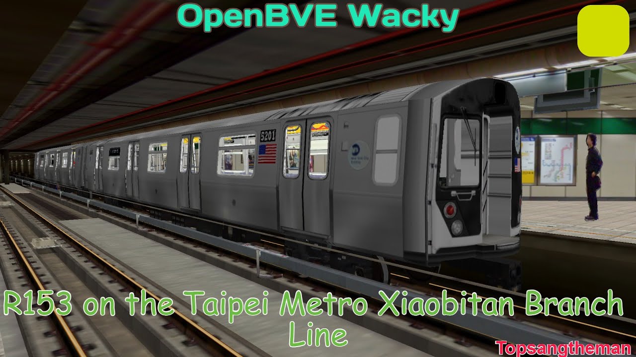 OpenBVE Wacky - R153 on the Taipei Metro Xiaobitan Branch Line - YouTube