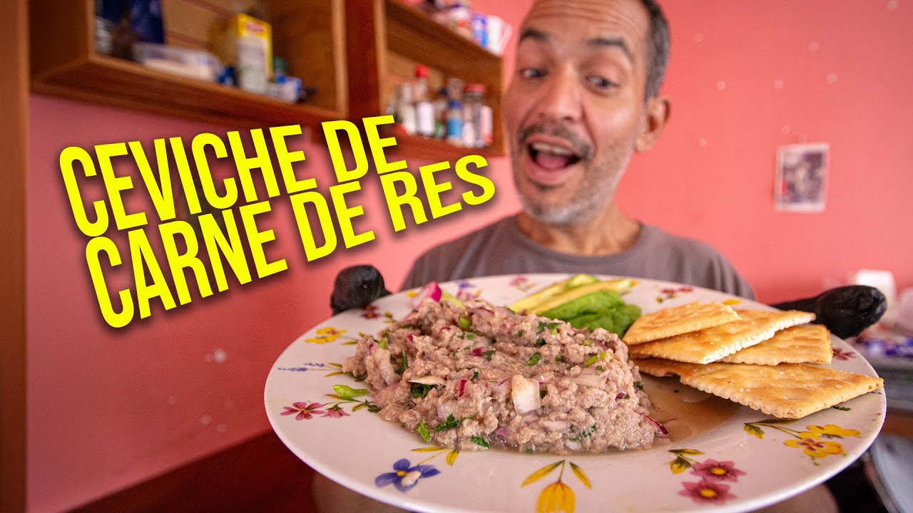CEVICHE DE CARNE: Receta Callejera que Tienes que Probar - YouTube