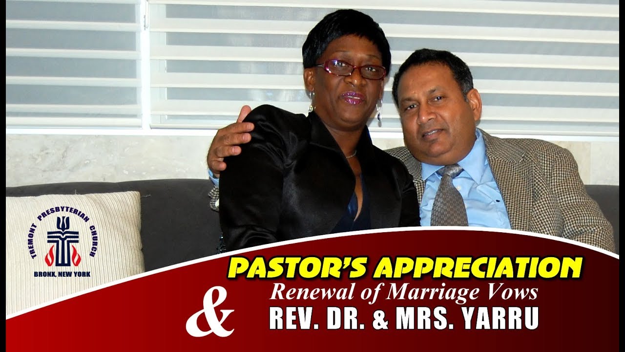 Pastor's Appreciation for Rev. Dr. Errol S. Yarru - YouTube